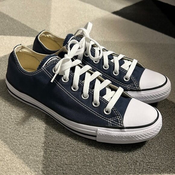 Converse | Shoes | Converse All Star Chuck Taylor Navy Sneakers Mens ...